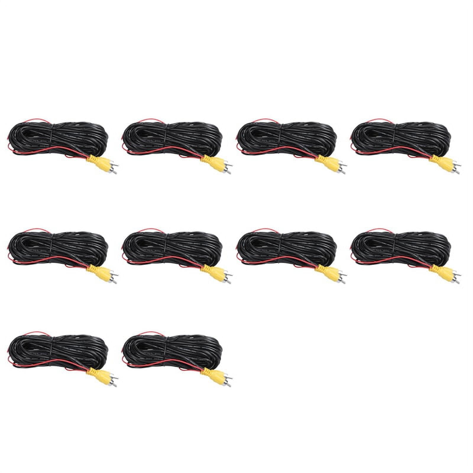 10X Reverse Rear View Parking Camera Video RCA Extension Cable Car Wire ...