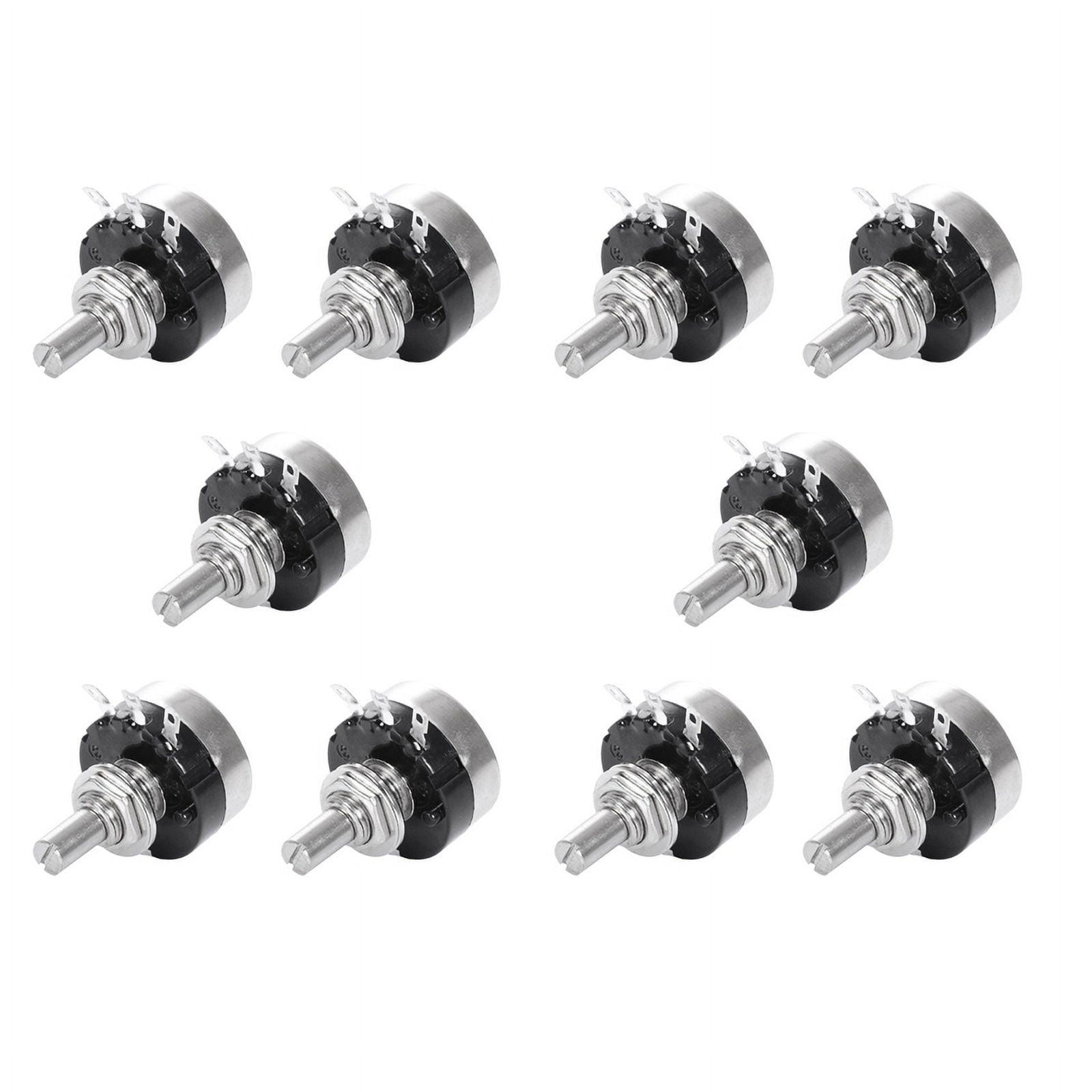 10X Rotary Taper Carbon Potentiometer with Diameter with Knob, RV24YN ...