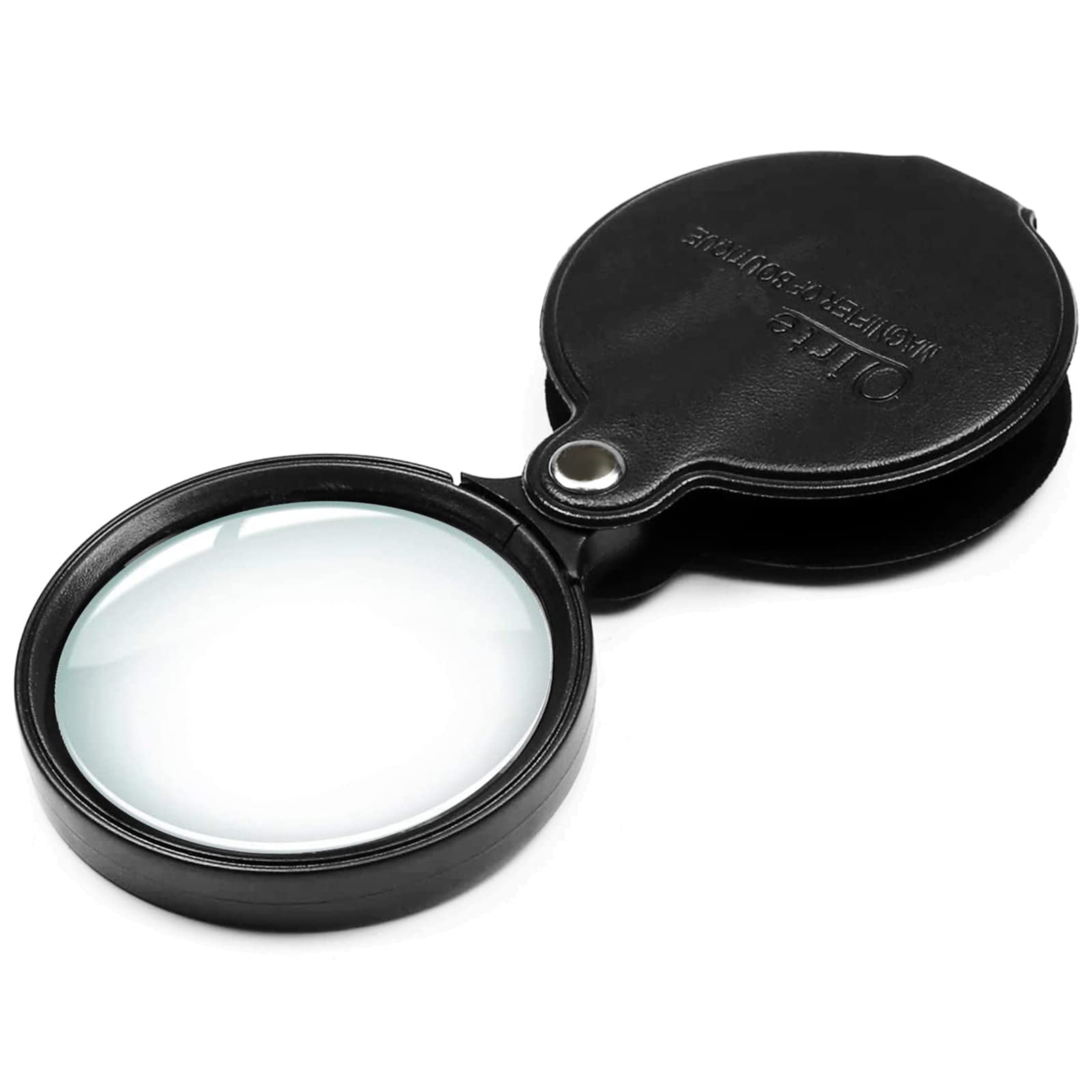10X Small Pocket Magnifier Glass, Mini Folding Magnifying Lenses with ...
