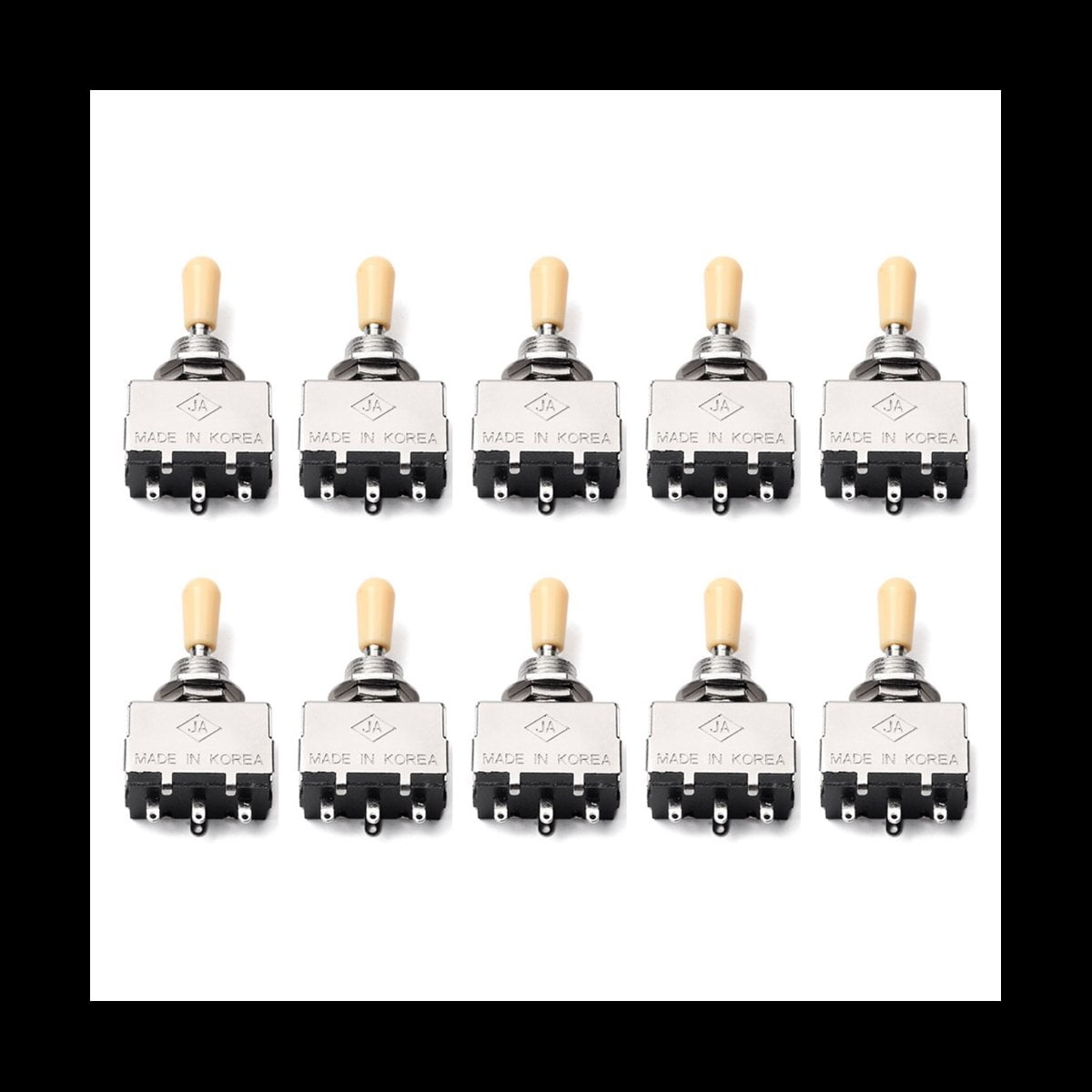 10X Solid Knob Shaft Box Style for 3 Way Pickup Selector Toggle Switch ...