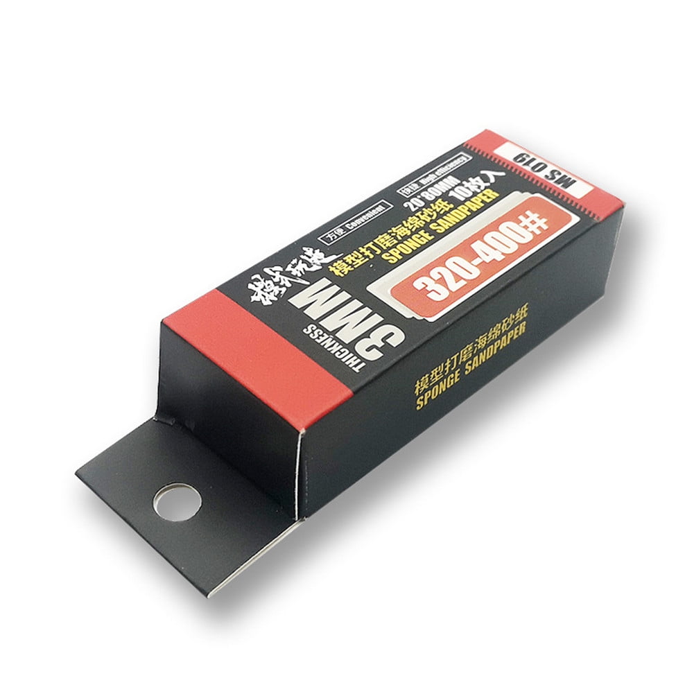 10X Sponge Sanding Sticks Polishing Sanding Tools Mini Model Sanding ...