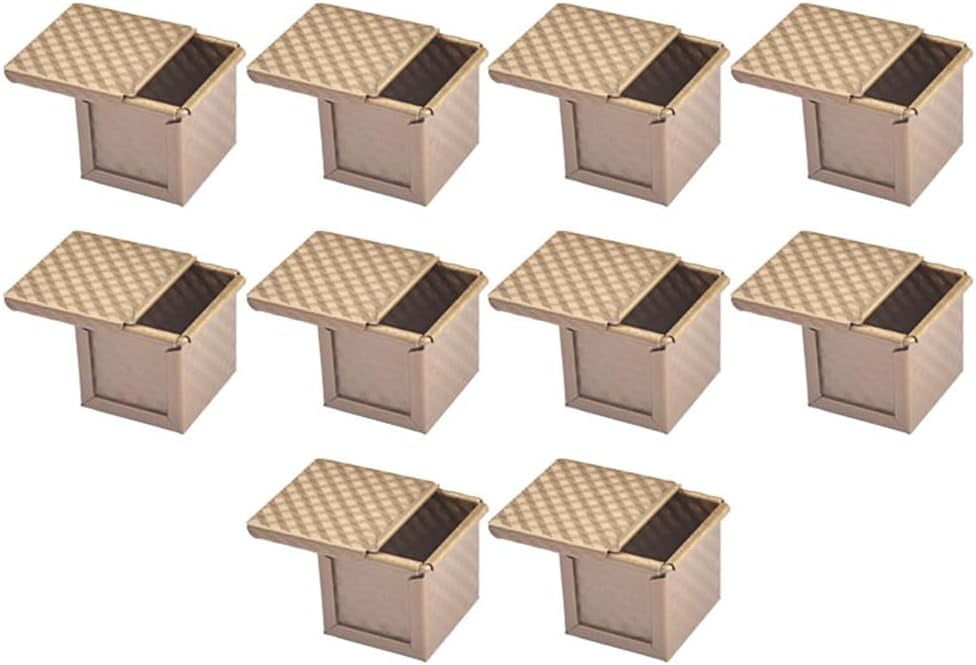 10X Square Loaf Pan with Lid Toast Mold Bread Pan Pullman Loaf Pan with ...