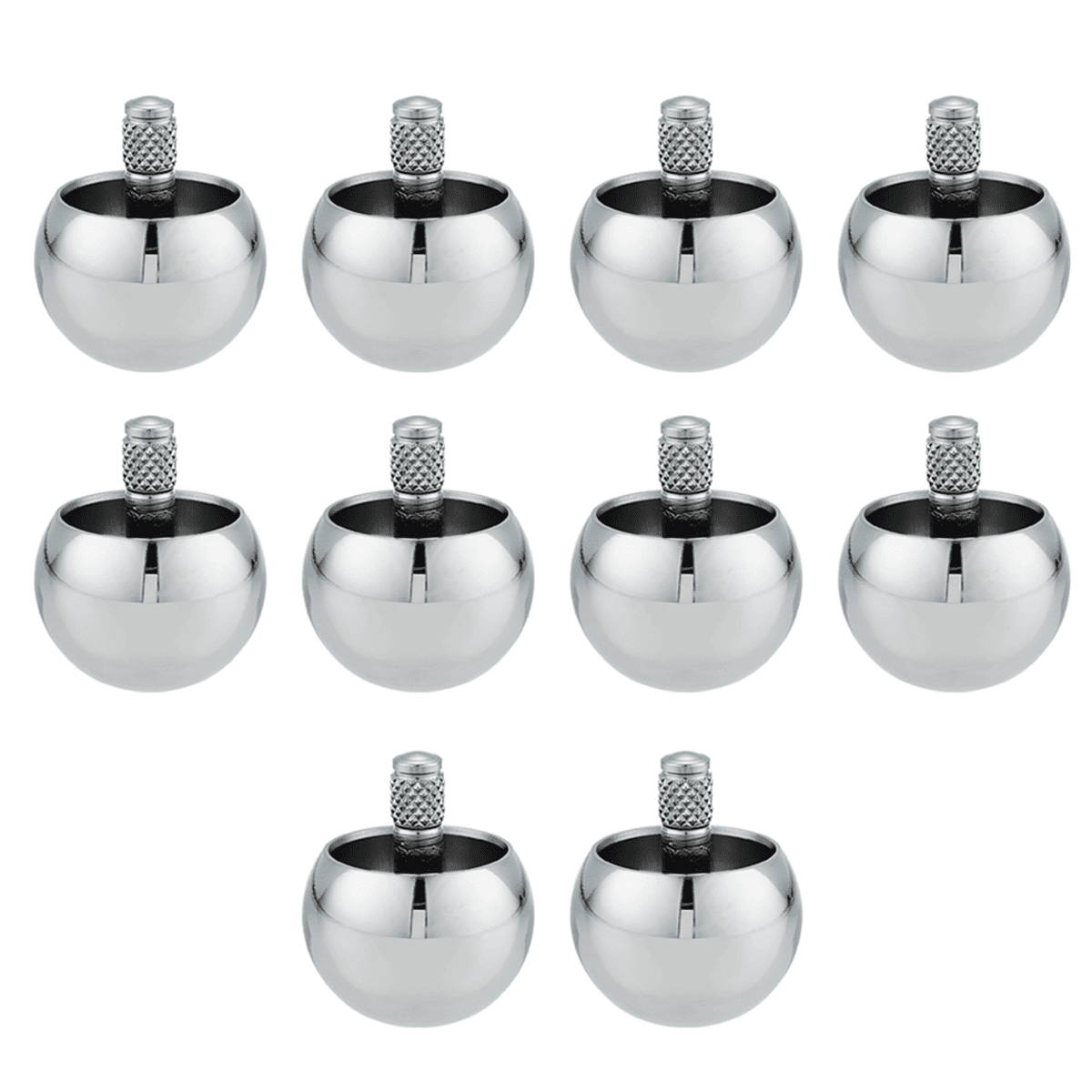 10X Tippe Top Metal Flip over Top Stainless Steel Top Amazing Toy ...