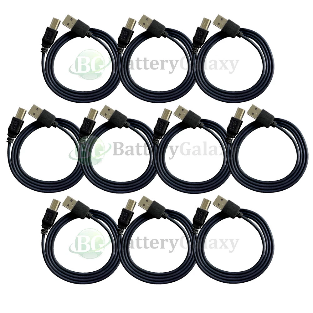 10X USB 2.0 A TO B HIGH SPEED PRINTER SCANNER PREMIUM CABLE CORD HOT ...