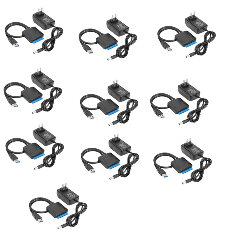 10X USB to Sata Data Cable, 2.5/3.5 Inch USB3.0 Easy Drive Cable Sata ...