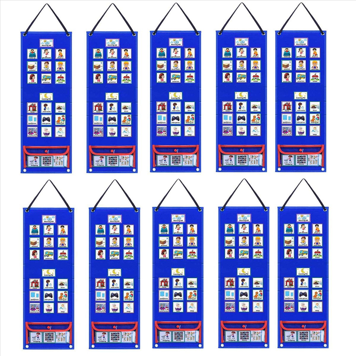 10X Visual Schedule for Kids Daily Routine Chart with 700 Cards ...