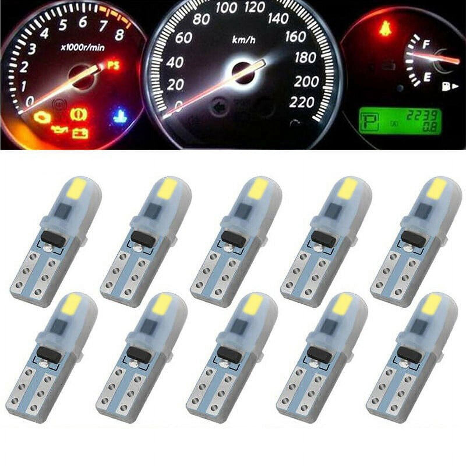 10X White T5 3014 for Smd Led Wedge Dashboard Instrument Panel Light ...