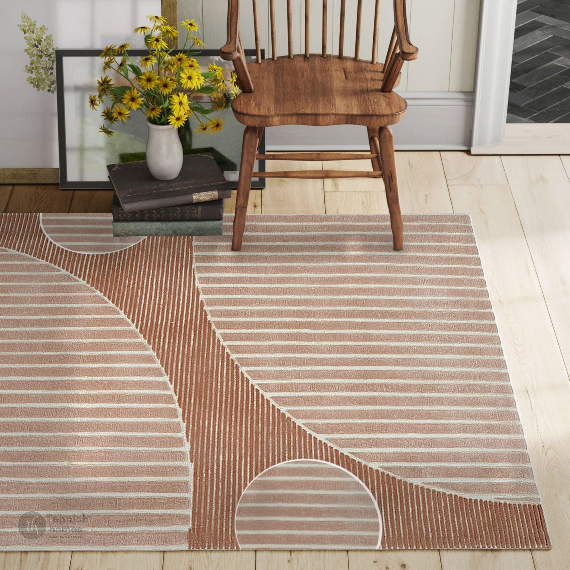 10X10 Area Rug, Brown Color, Bed, Living, room, Rectangle Carpet ...