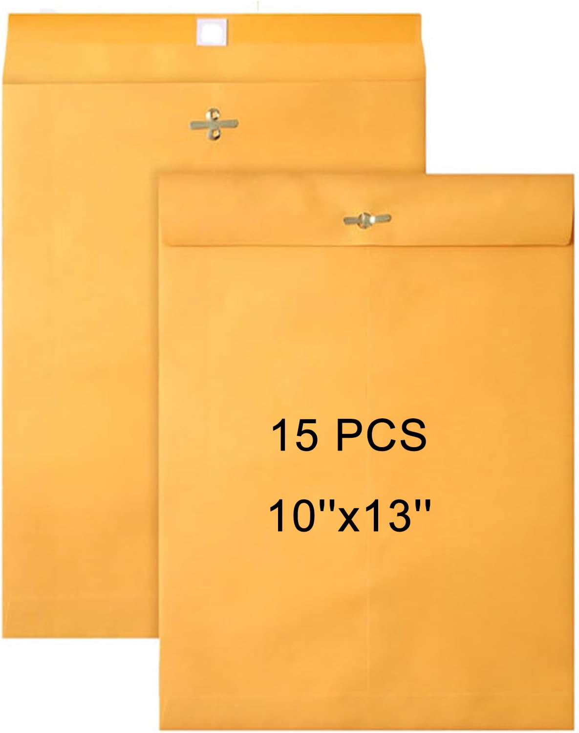 10X13 Clasp Envelopes 15 Count - 10X13 Inch Brown Kraft Envelopes with ...