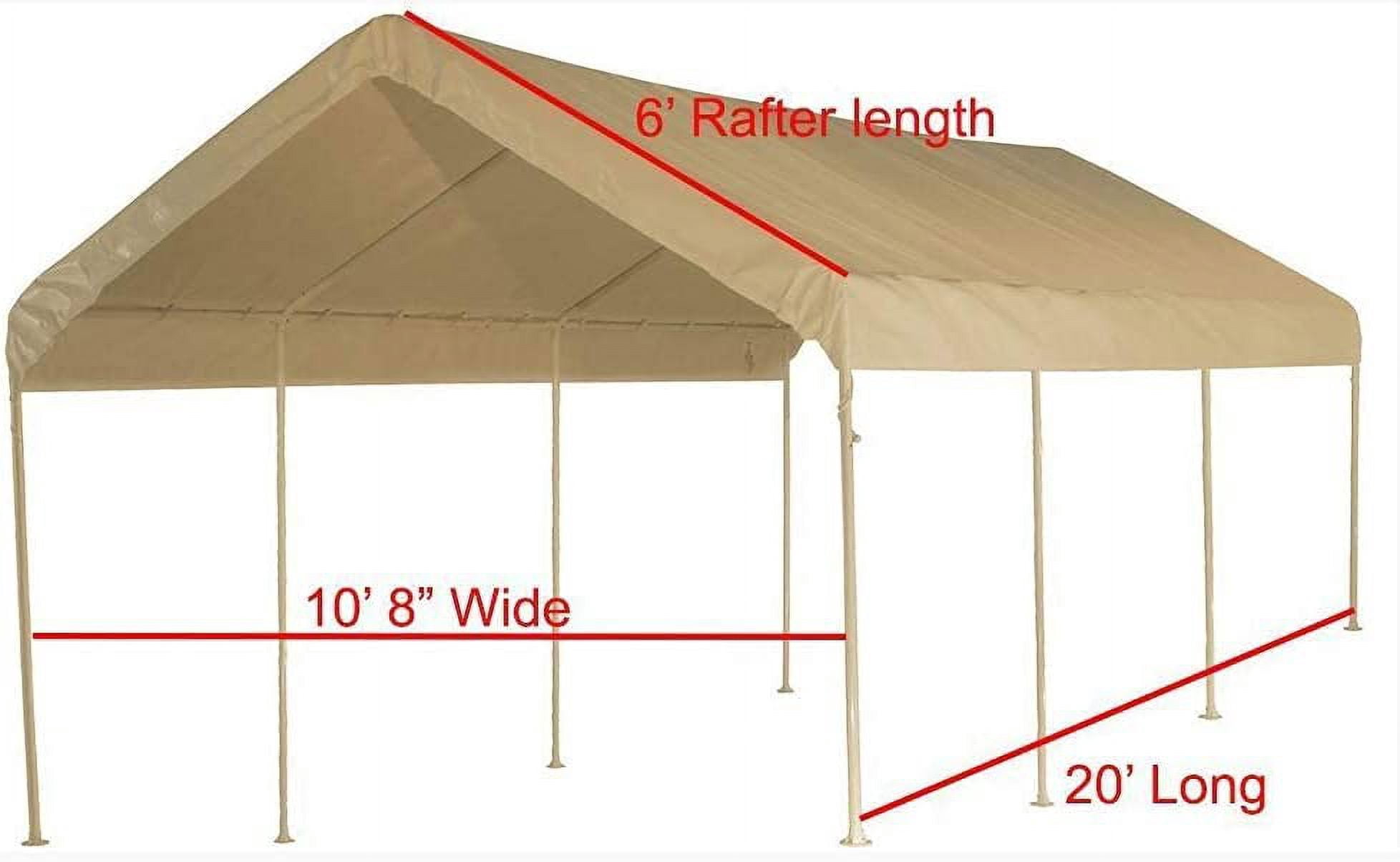 10X20 Heavy Duty Beige Canopy Top Cover with Valance Event Structure ...
