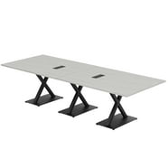 16' Arc Boat Modular Conference Table Metal Bases Power And Data ...