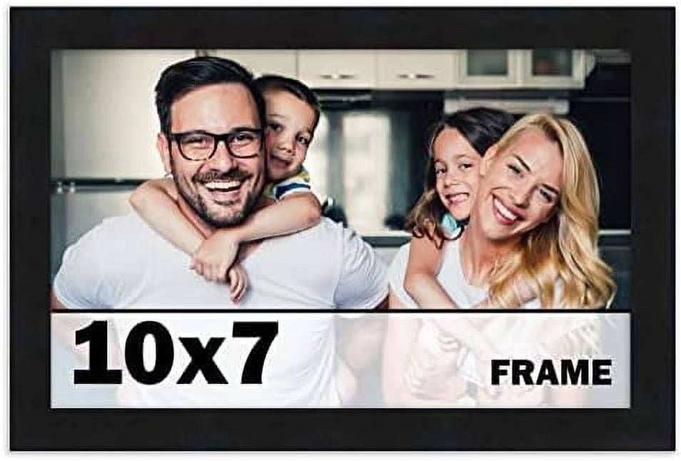 10X7 Frame Black Picture Frame - Complete Modern Photo Frame Includes ...