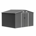 10X8 FT Outdoor Storage Shed, Metal Tool Shed & Outdoor Storage with ...