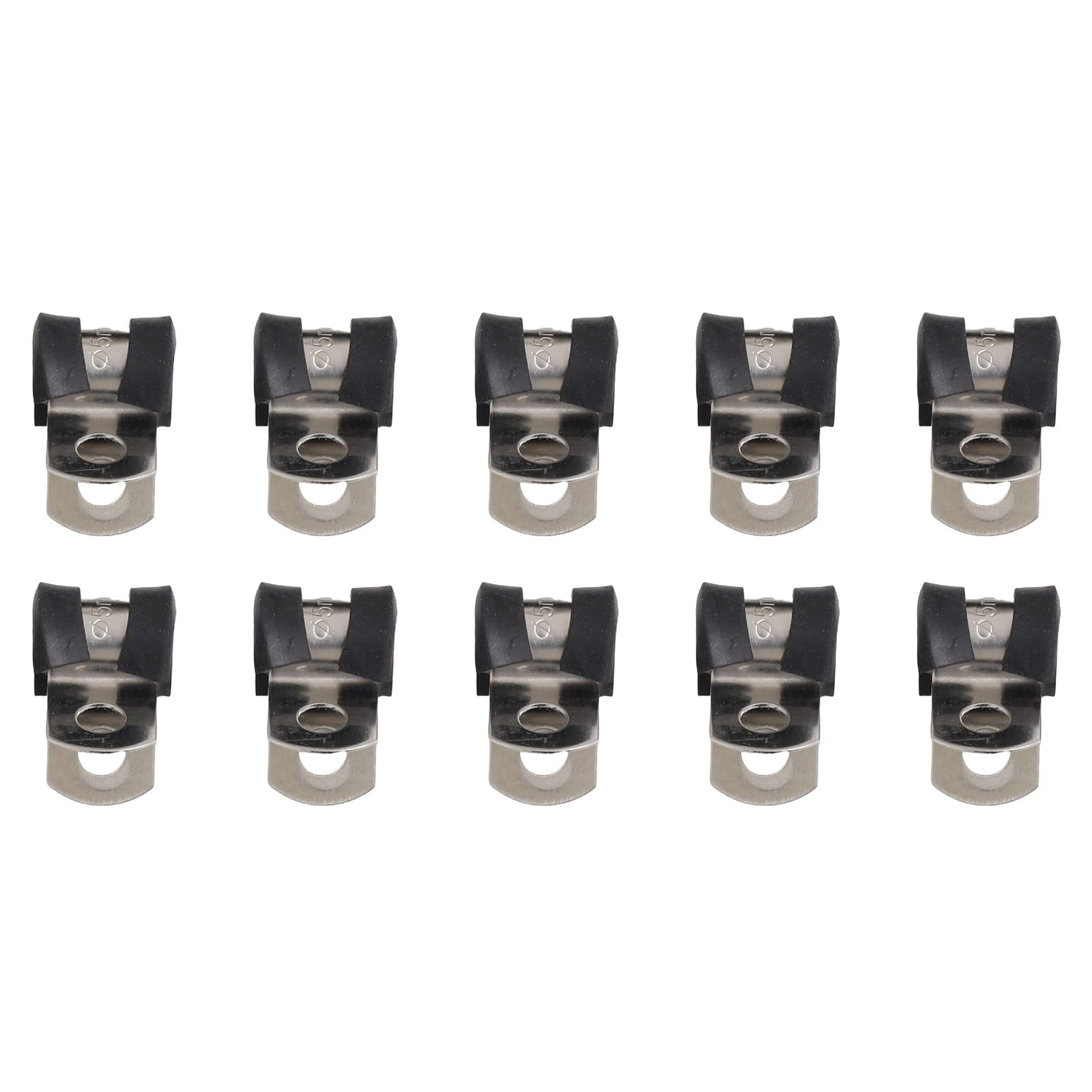 10Xgalvanized Iron Rubber Lined P Clips Hose Pipe Clamp Cable Mounting ...