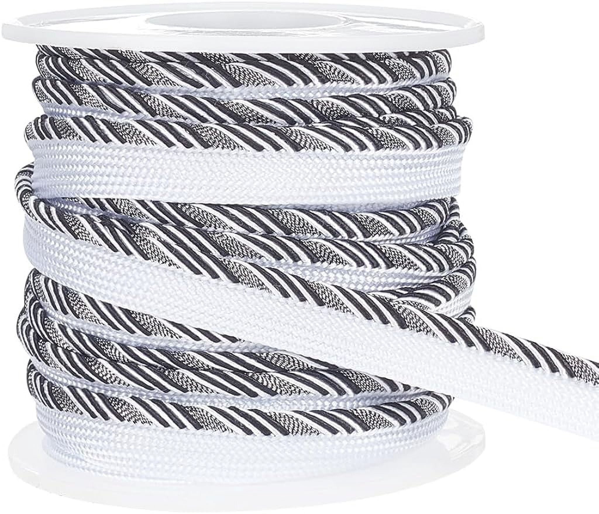 10Yard Black Twisted Lip Cord Trim 1/2 inch Handmade Polyester Welt ...
