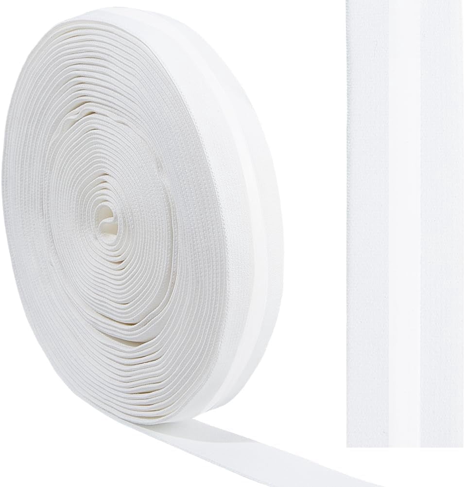 10Yards 1Inch Wide Non-Slip Elastic Band Silicone Gripper Trim Ribbon ...