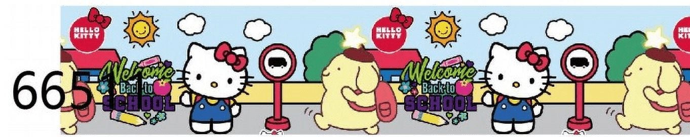 10Yards Back to School Hello Kitty Ribbons Printed Sanrio Cartoon ...