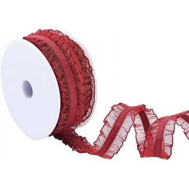 10Yards Ruffled Elastic Trim Sky Blue Tulle Trim Fabric Stretch Ruffle ...