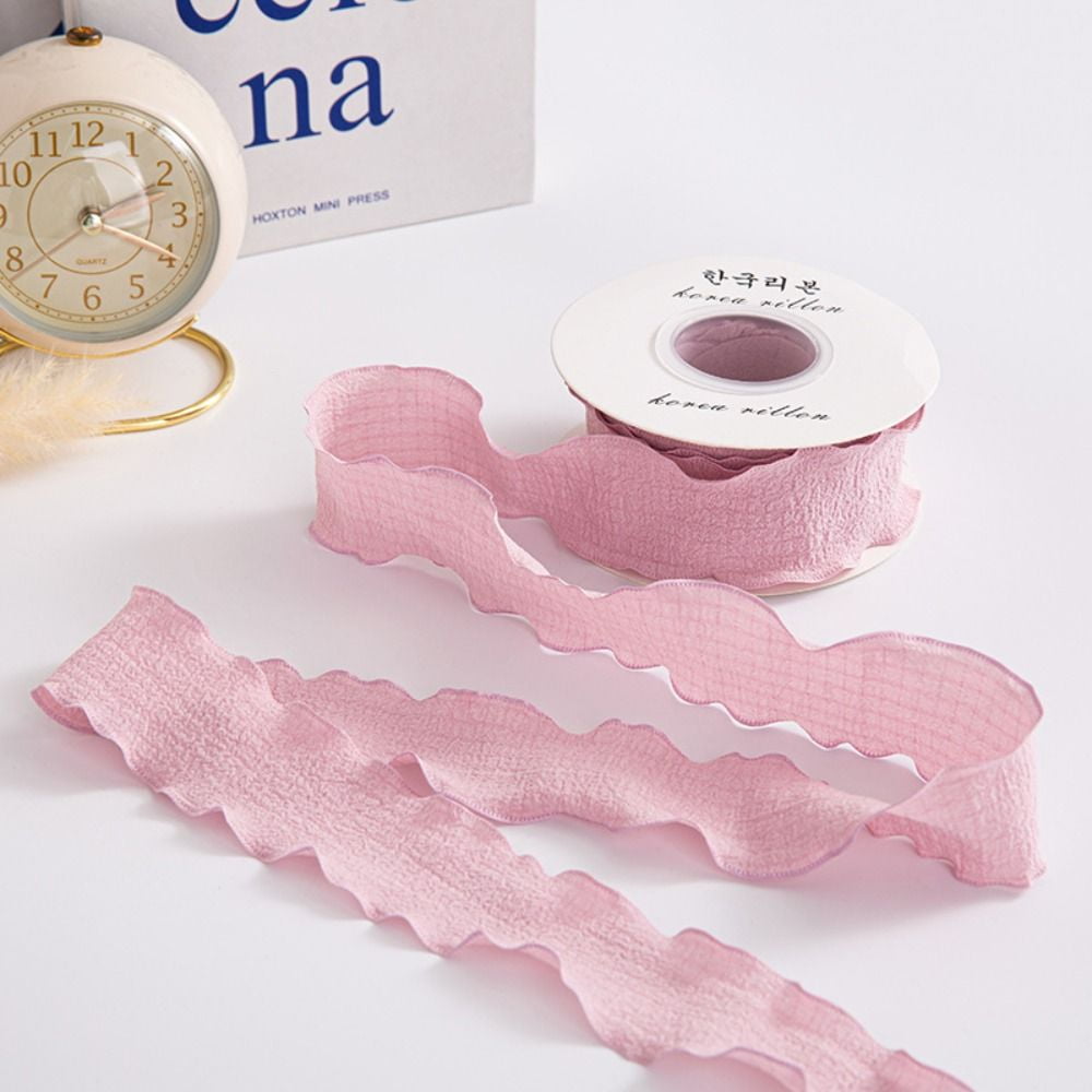 10Yards Gifts Floral Florist Hair BowKnot Bouquet Decor Wrinkled Cotton ...