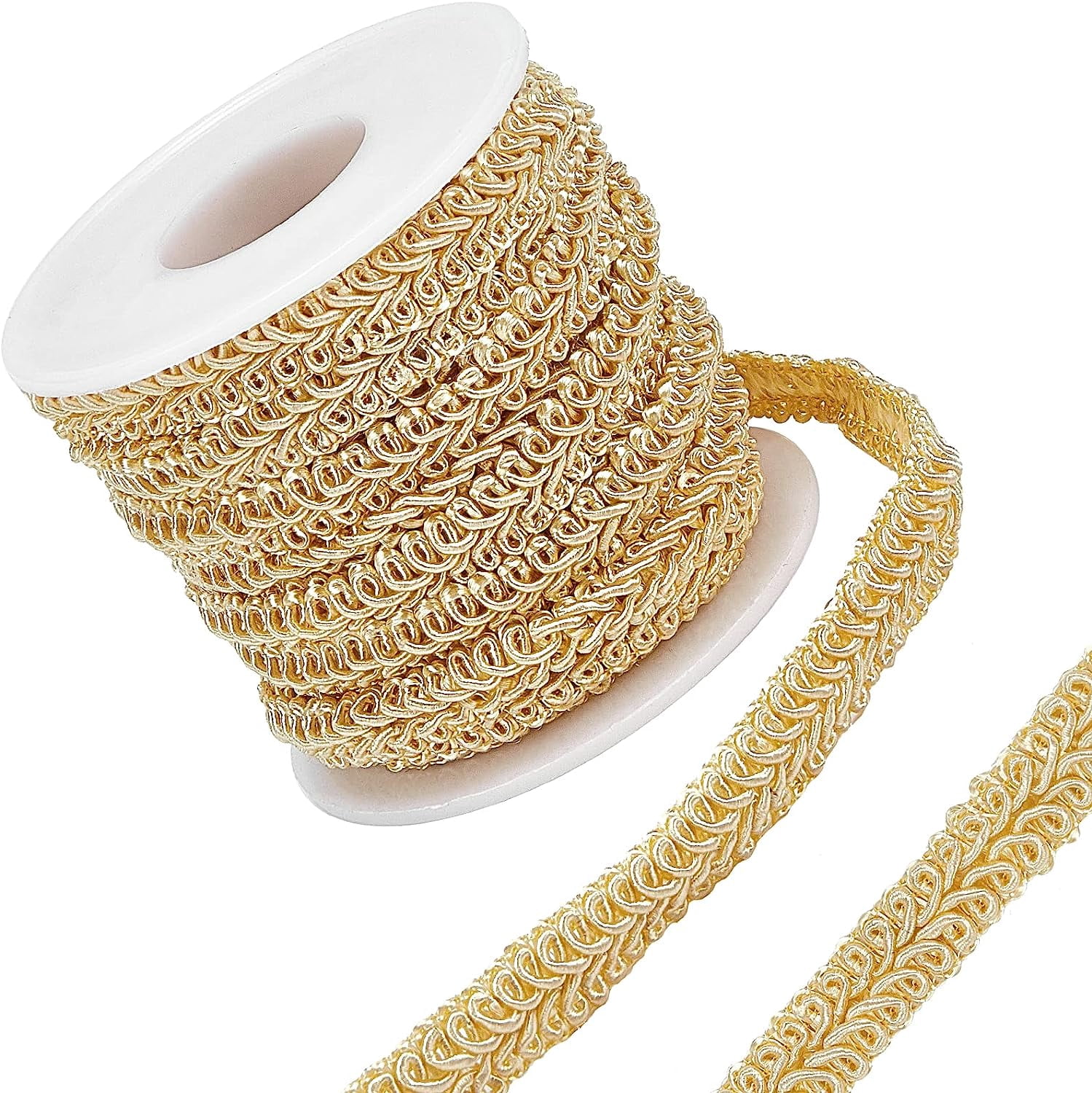 10Yards Gold Braid Lace Trim 3/8 Inch Wide Polyester Woven Gimp Braid ...
