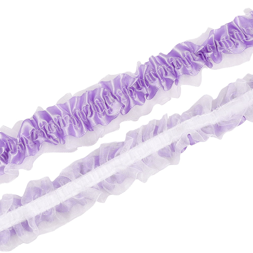 10Yards Pleated Lace Ribbon Vintage Organza Edging Trimmings Fabric ...