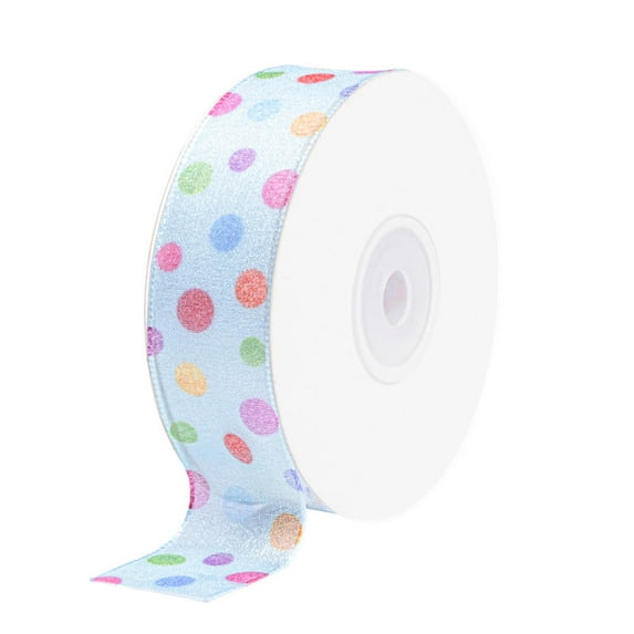 10Yards Polka Dot Printed Organza Ribbon For Packing Bow Handmade ...