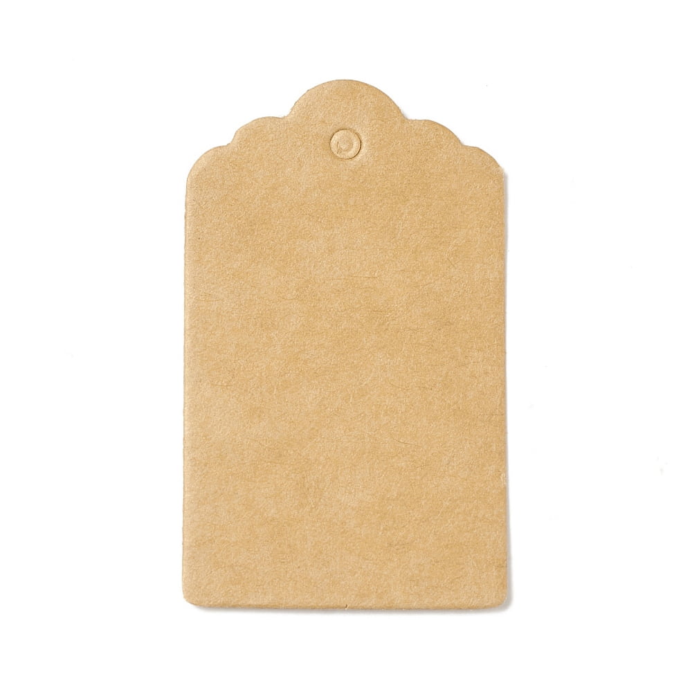 10bags 100pcs Kraft Paper Flower Head Gift Tags Blank BurlyWood 5 ...