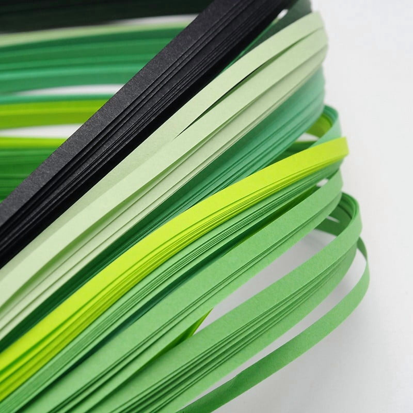 10bags 6 colors Quilling Paper Strips Green 390x5mm about 120strips/bag ...
