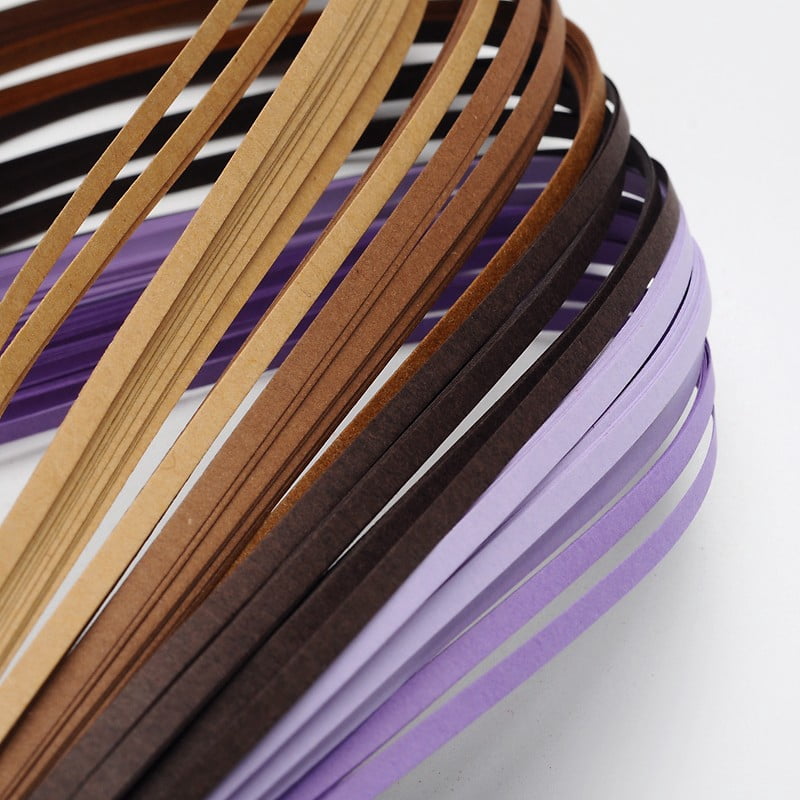 10bags 6 colors Quilling Paper Strips Purple 390x5mm about 120strips ...