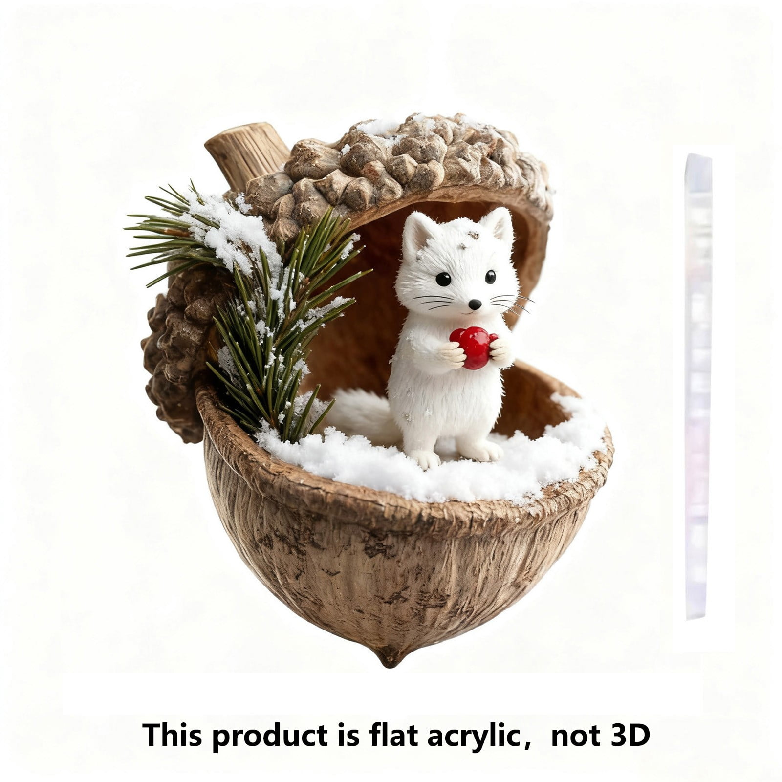 10cm Forest Animals Christmas Tree Decorations, Holiday Ornament ...