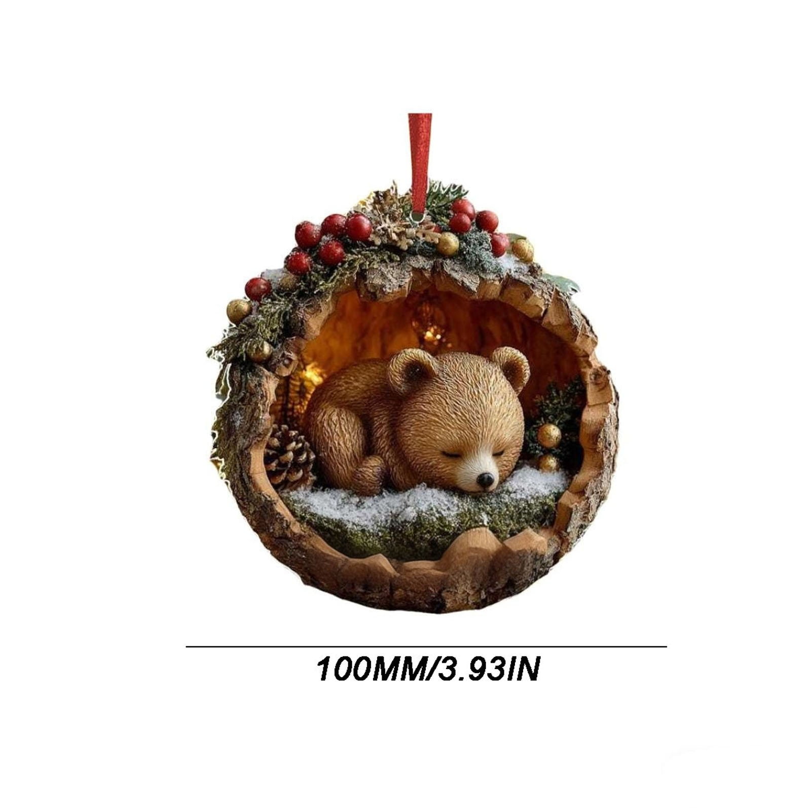 10cm Forest Animals Decoration Christmas Tree Pendant Holiday Gift ...