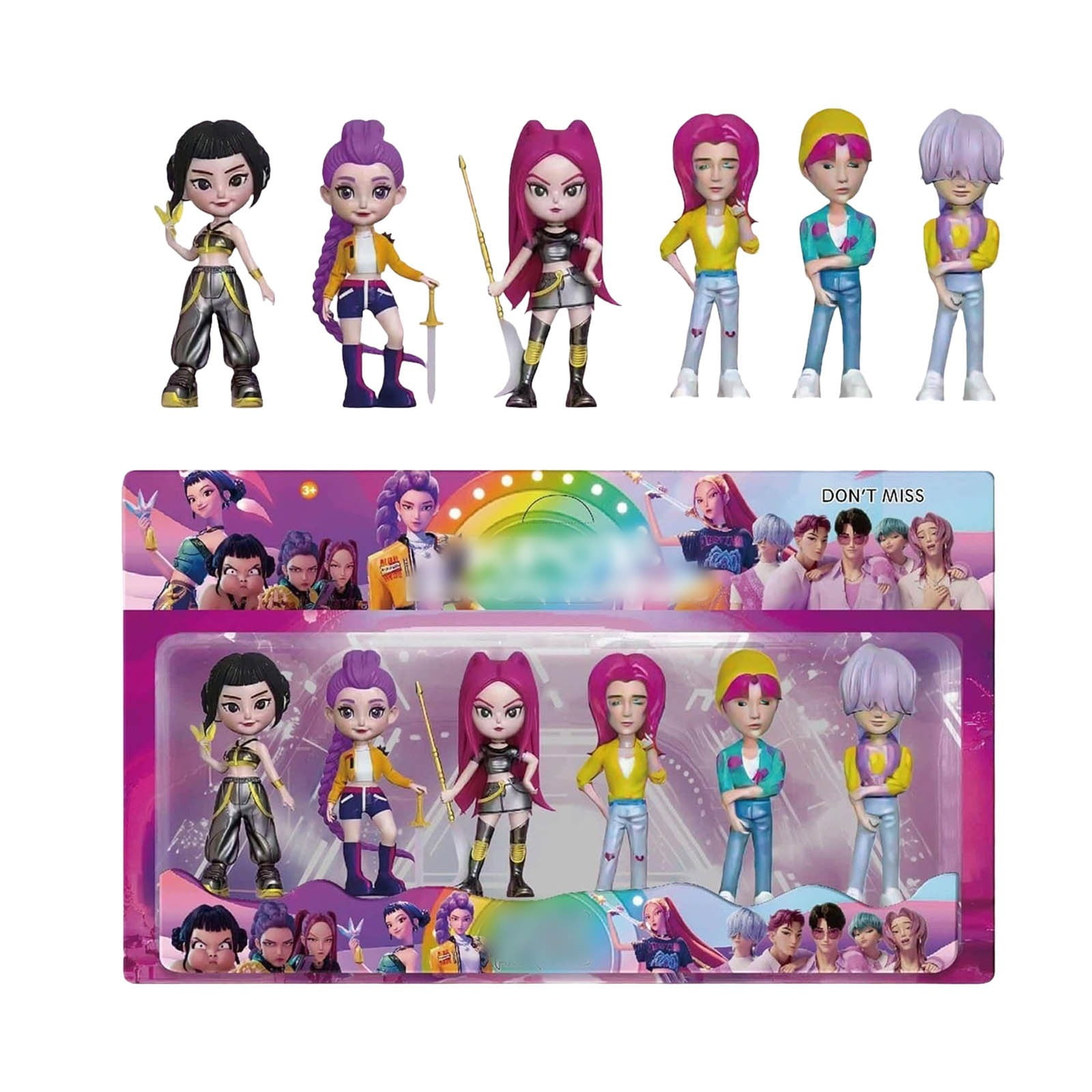 10cm Globally Popular Anime Characters Figurines For Fans As Christmas ...