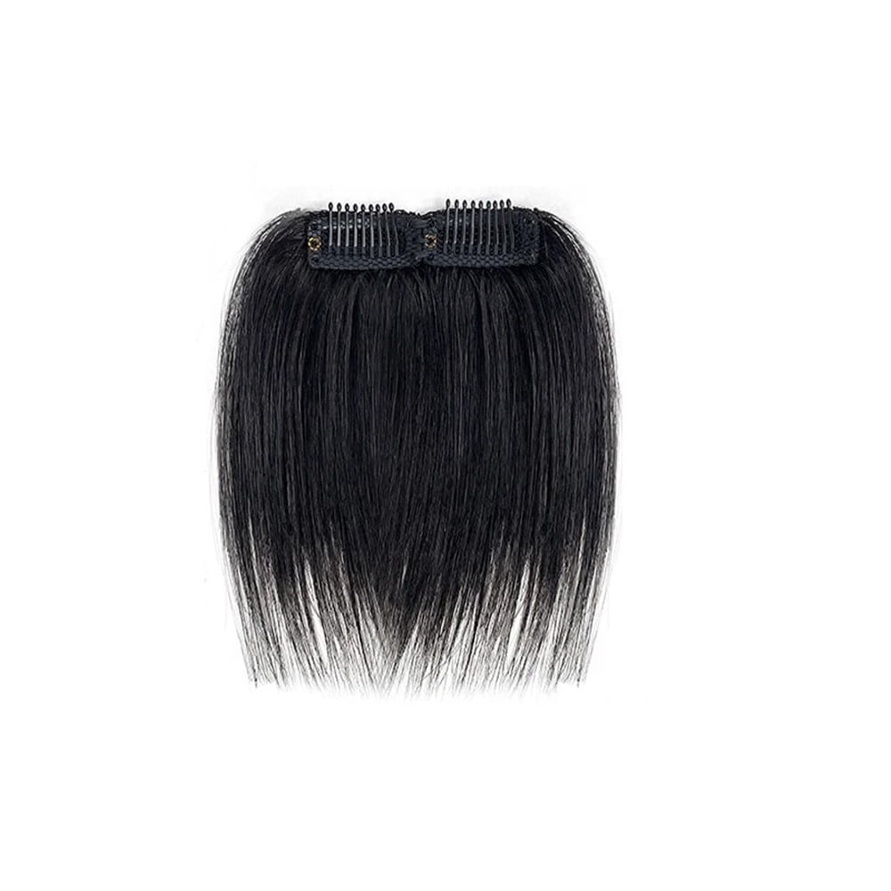 10cm Hair Bangs for Mens Clips in Real Hair Bang Cover High Forehead ...