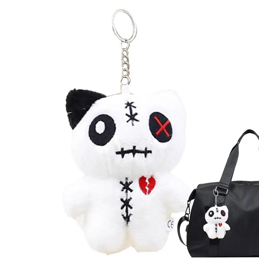 Cat Plush Keychain Alien Big Eye Cat Pendant Bag Plush Backpack Pendant ...