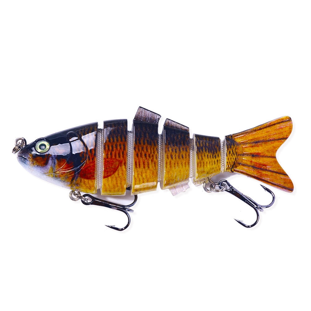 10cm Multi-Stage Fish Sinking Swimbait - Lifelike Hardened Fiber ABS ...