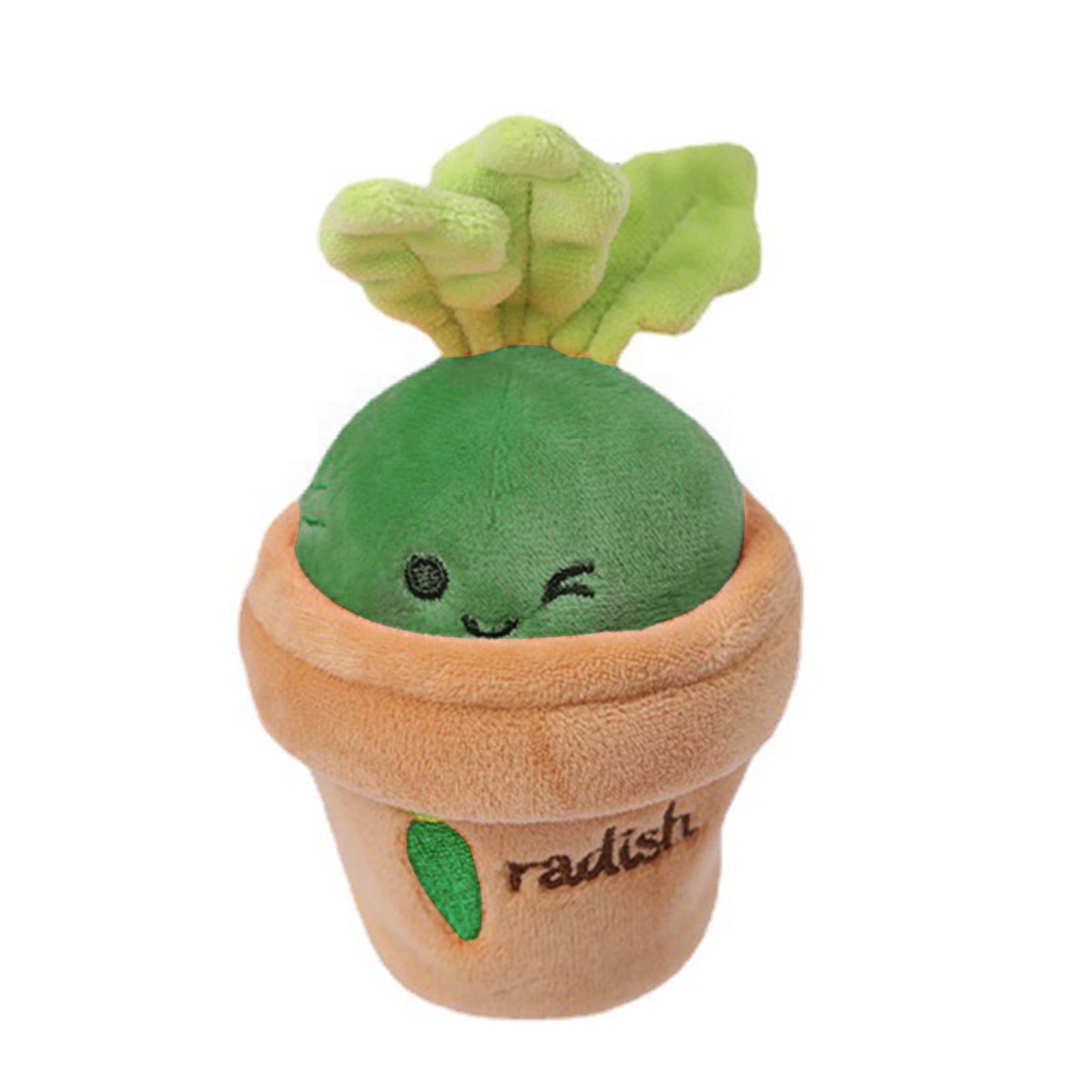 10cm Radish Plush Pendant - Soft - Cute Cartoon Potted Radish Plush Toy ...