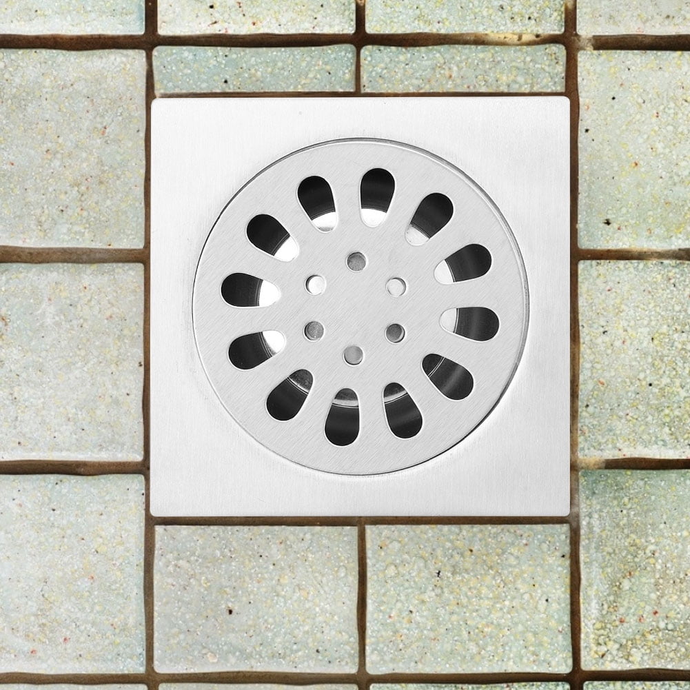 10cm Stainless Steel Bathroom Floor Drain Waste Drainer Drainage Grate ...