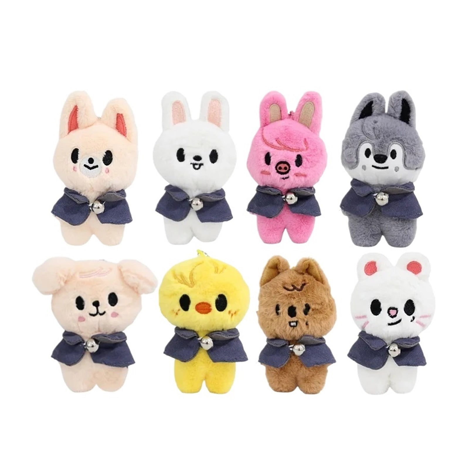 10cm Street Children Key Doll Magic School Doll Clothes Key Chain Small ...