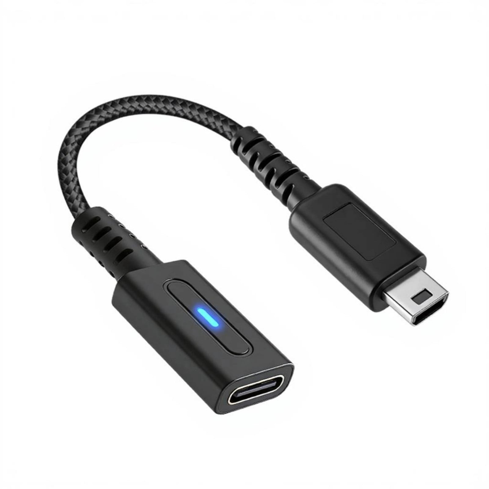 10cm Type C Charging Cable with Blue LED Light Game Console Power Wire ...