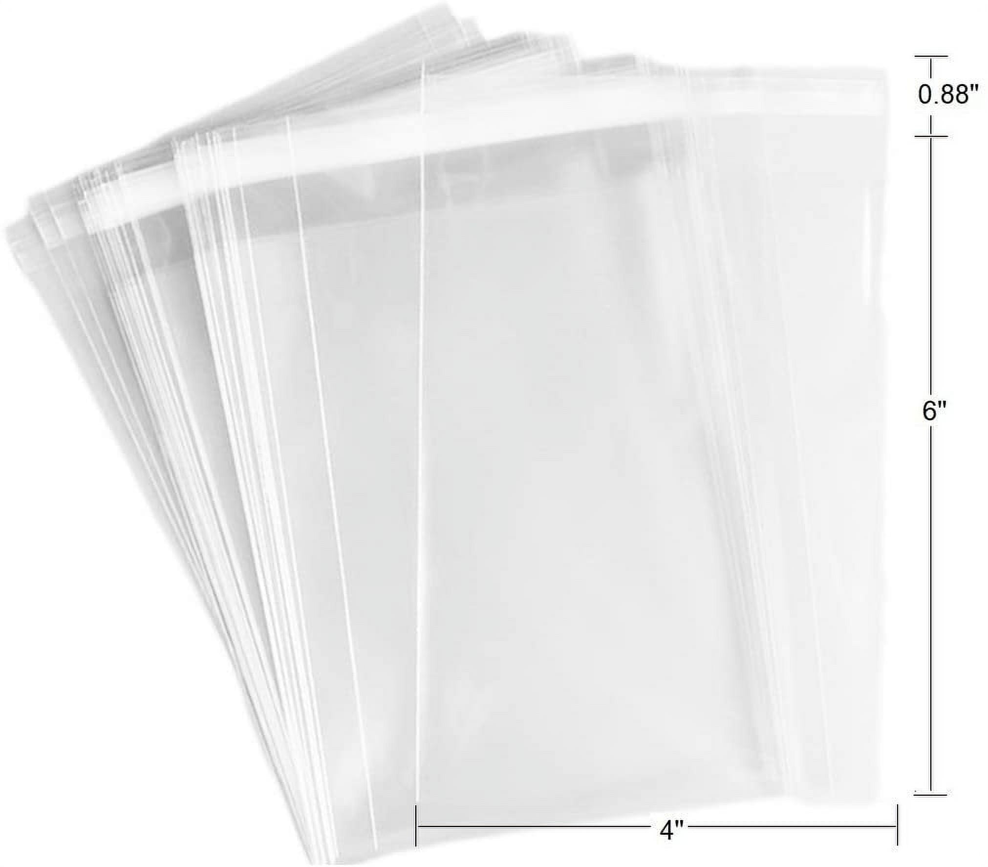 10cm x 15cm 260cm x 152.4 - 100 Pcs 4x 6 2Mil Clear Flat Cello / 10cm x ...