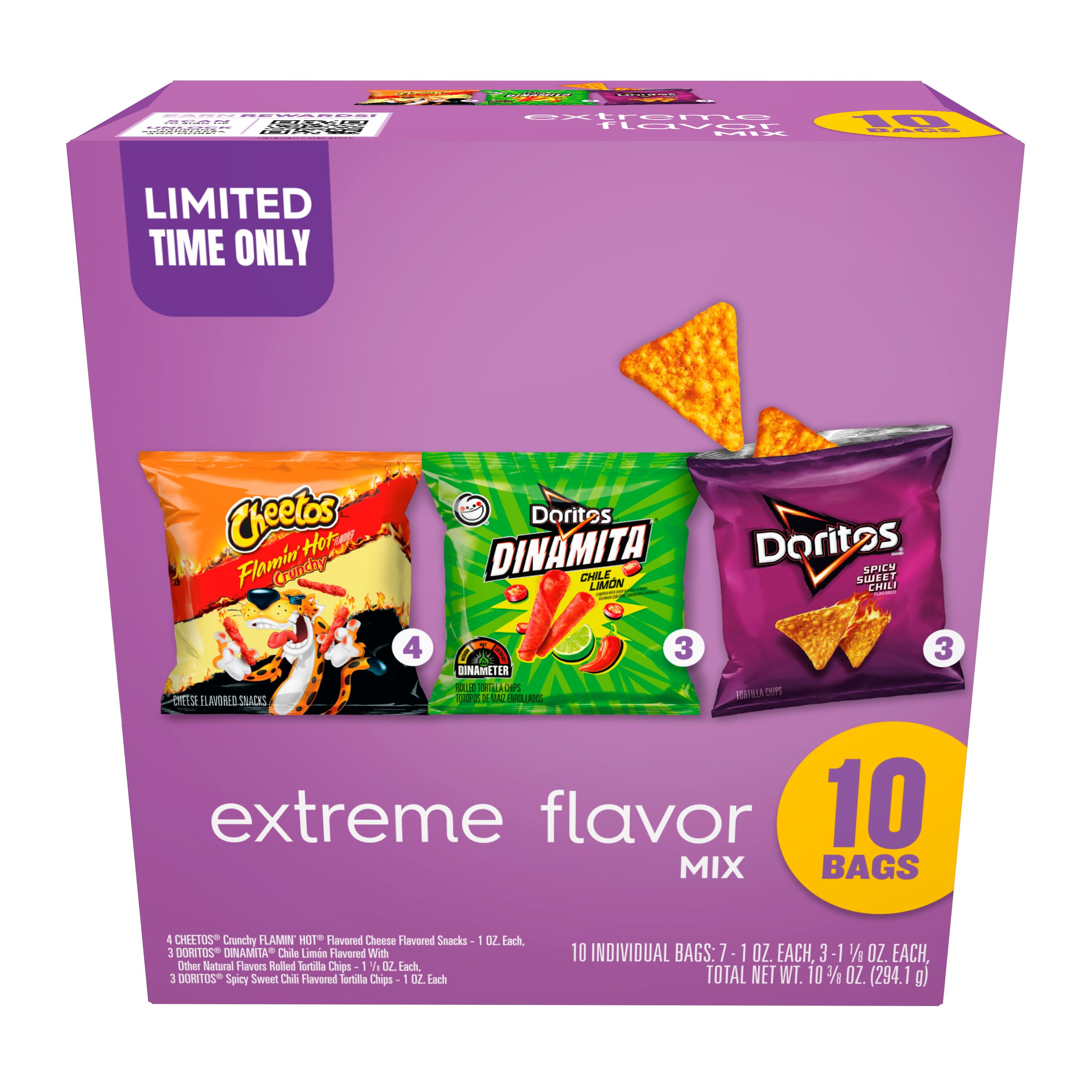 Frito-Lay Snacks Extreme Flavor Mix Variety Pack, 10 Count - Walmart.com