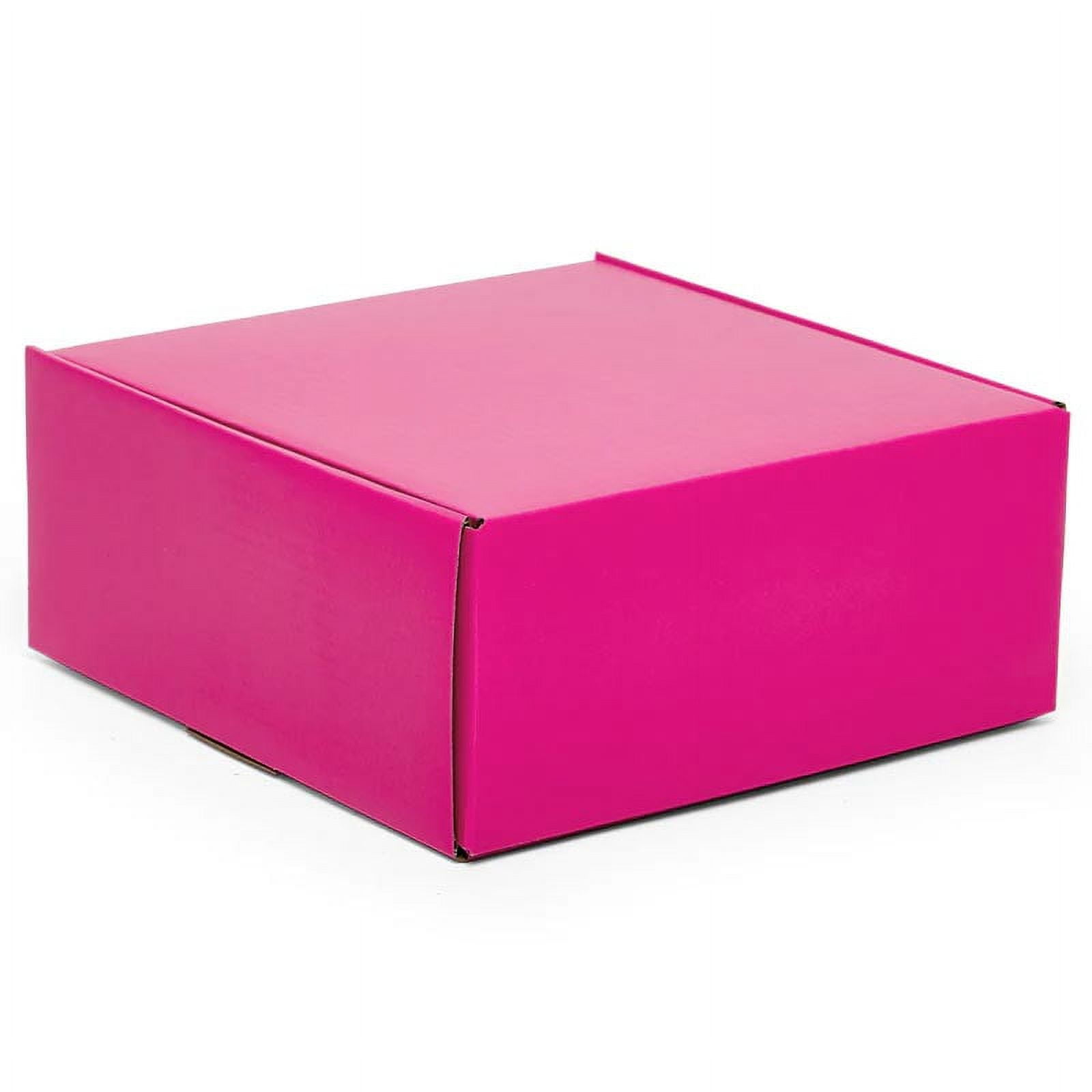 10ea - 13 X 10 X 2 Hot Pink Corrugated Tuck Top Box-Pkg by Paper Mart ...