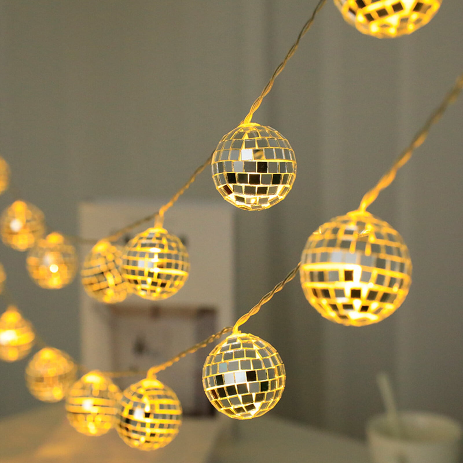 10ft 20LED Globe String Lights Decorative Hanging Lights Balls Fairy ...
