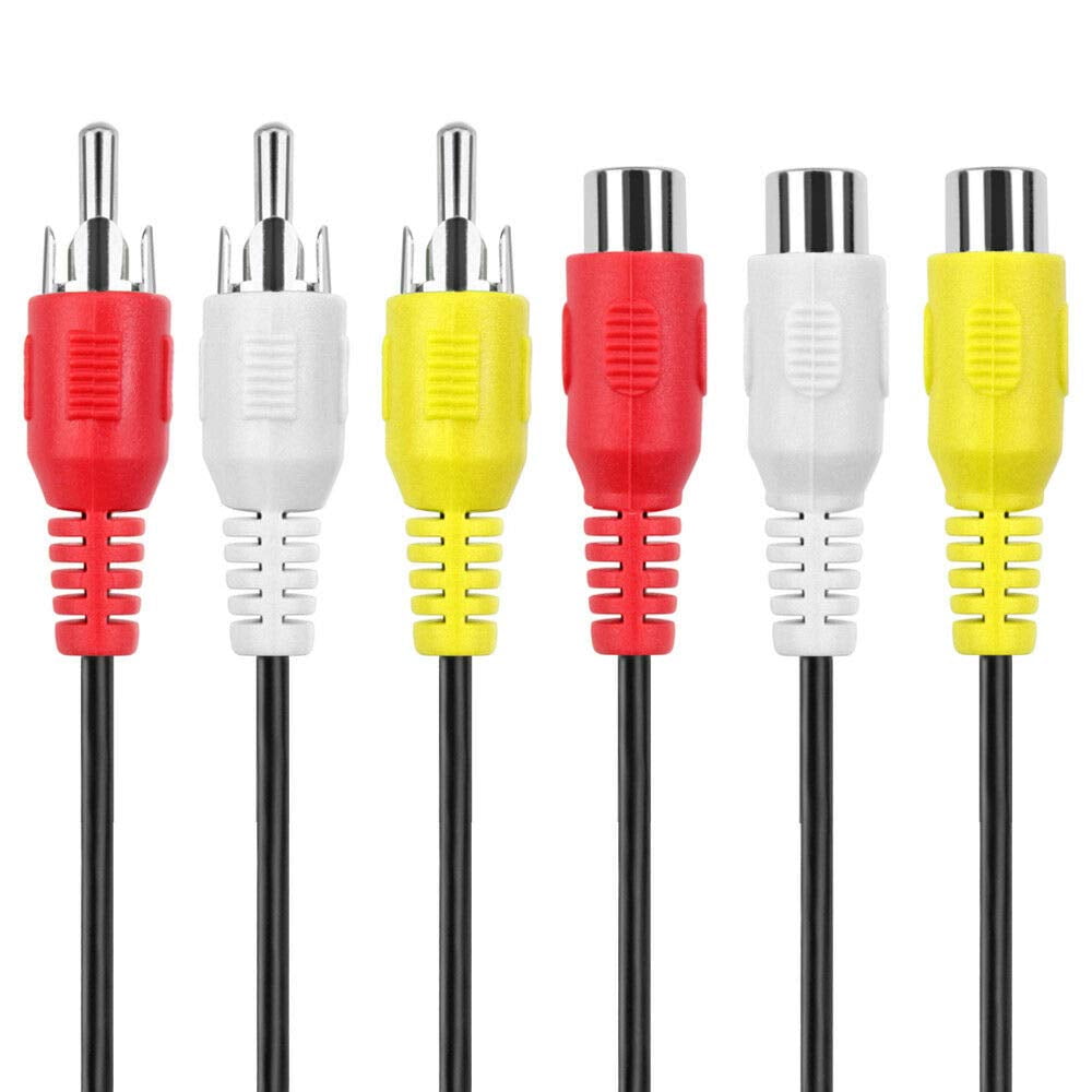 10ft 3RCA Male to Female Audio Composite Extension Video Cable DVD ...