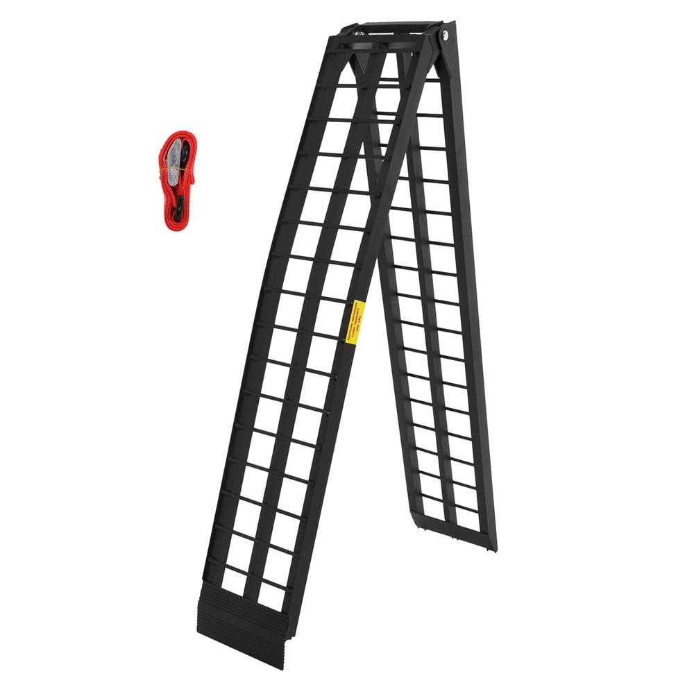 10ft Aluminum Folding Loading Ramp For Motorcycle ATV Lawn Mower 600Lbs ...