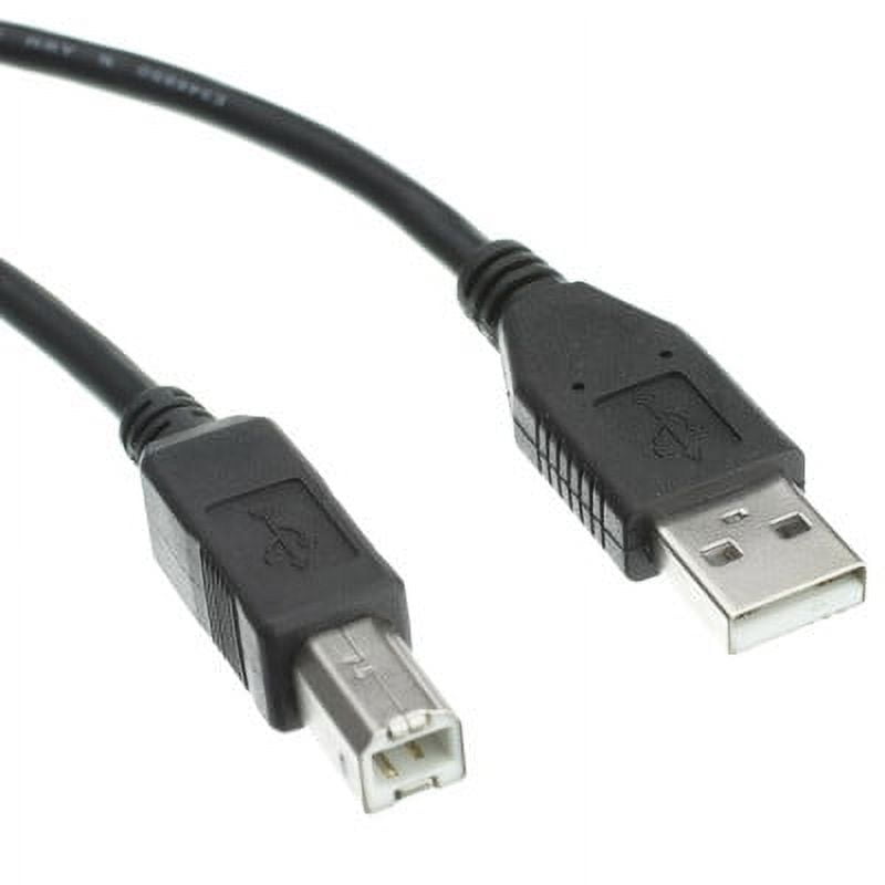 10ft Black USB 2.0 Printer Cable, Type A to B - Walmart.com