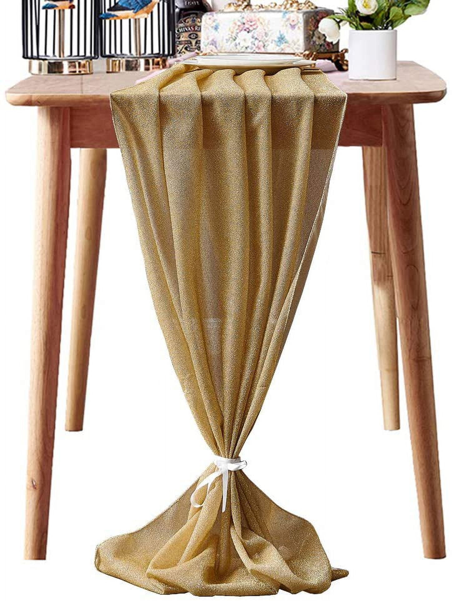 10ft Chiffon Sheer Table Runner for Wedding Decor Party Bridal Shower ...
