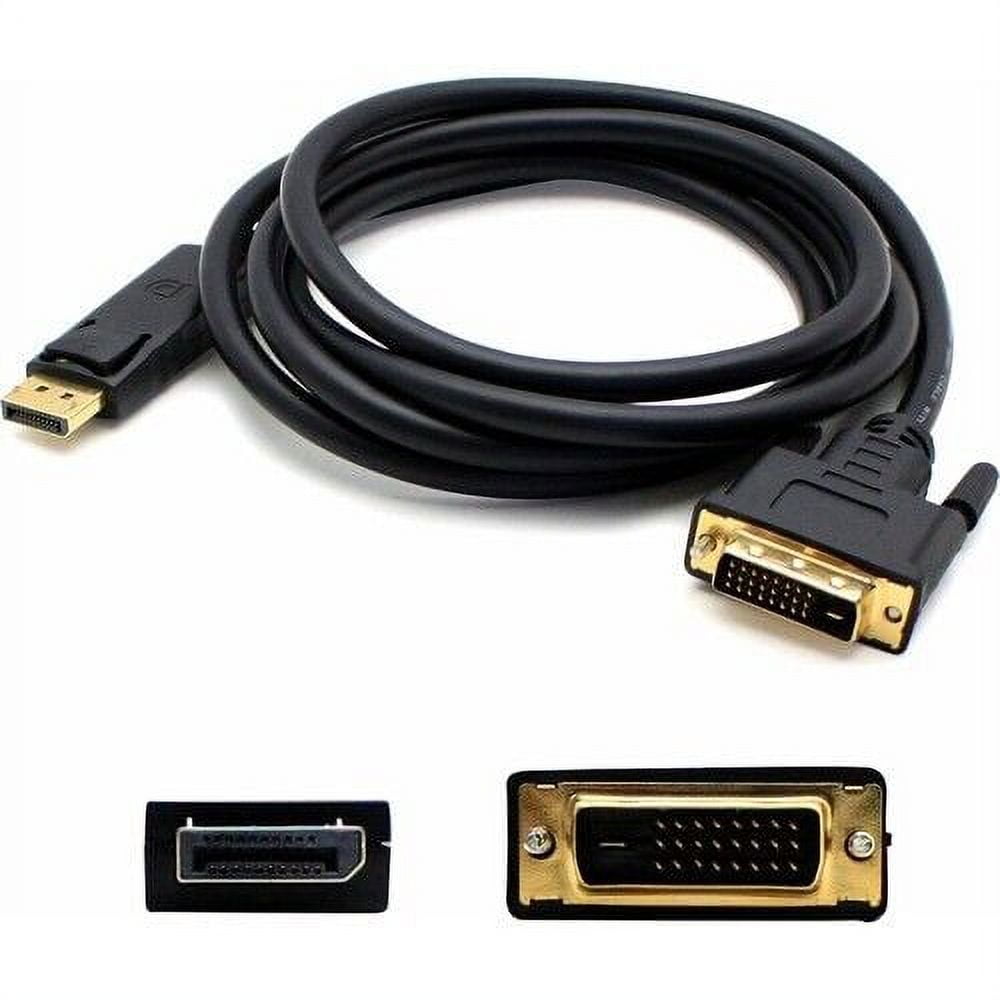 10ft DisplayPort 1.2 Male to DVI-D Dual Link (24+1 pin) Male Black ...