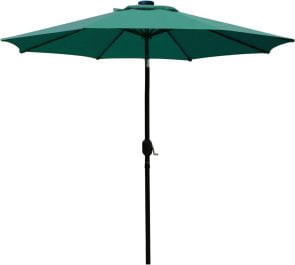 10ft Durable Dark Green Patio Umbrella, outdoor table sun parasol with ...