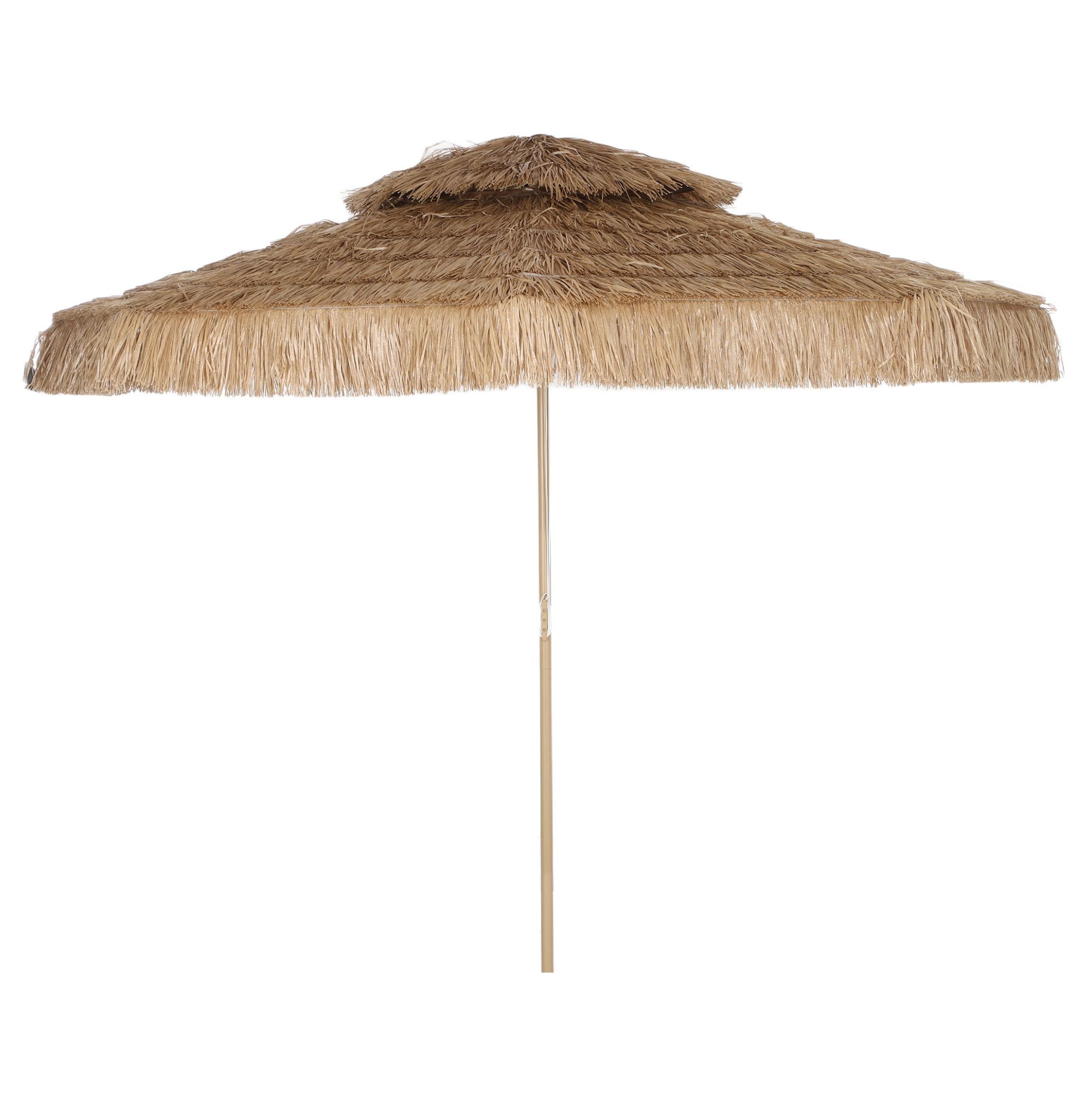 10ft Hula Tiki Umbrella, Outdoor Patio Beach Umbrella with UPF30+, 8 ...